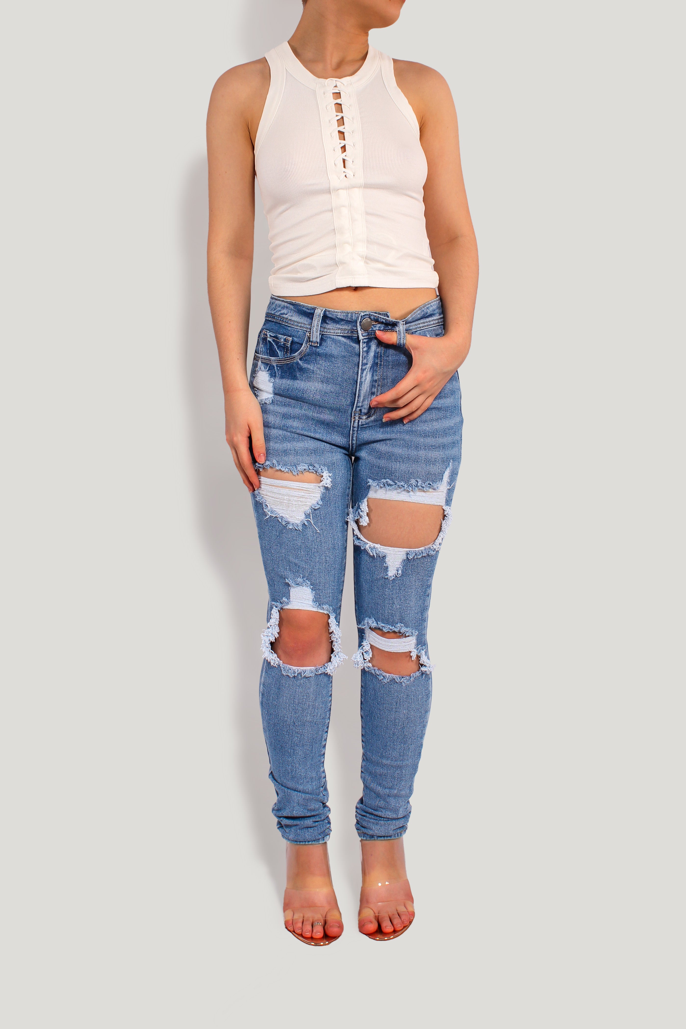 RIPPED JEANS - BILLIE RIPPED JEANS AT EM AND BOO. SHOP ONLINE NOW! – EM ...
